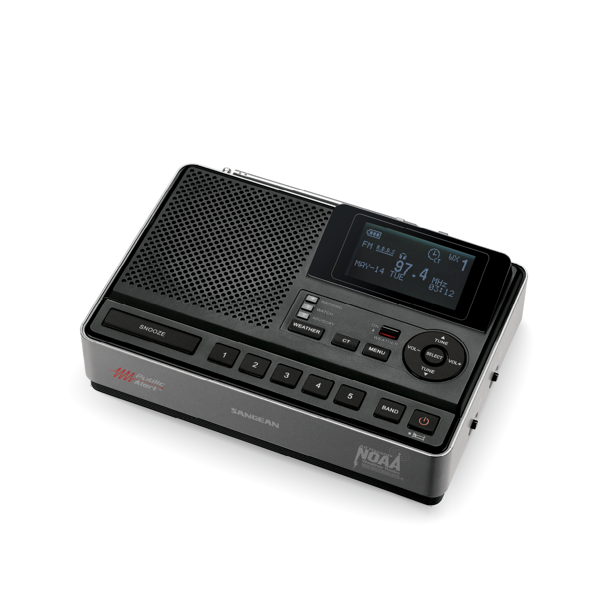 CL-100 AM /FM/ Weather Alert Clock Radio│SANGEAN Electronics