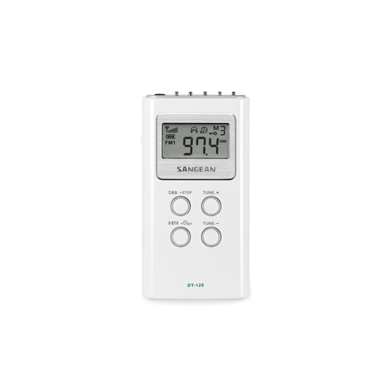 DT-120 AM / FM-Stereo Pocket Radio│SANGEAN Electronics