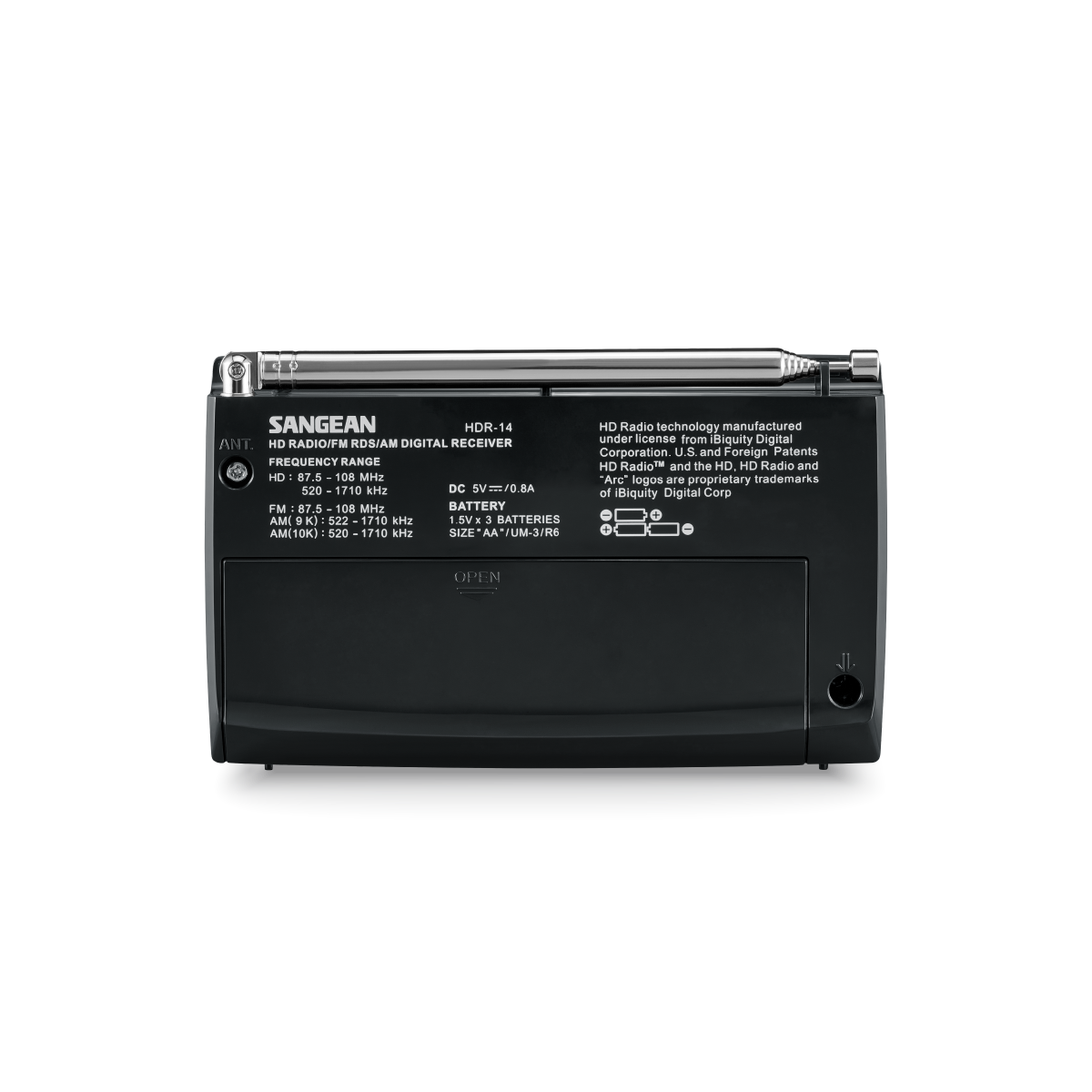 HDR-14 HD / AM / FM-RBDS Radio│SANGEAN Electronics