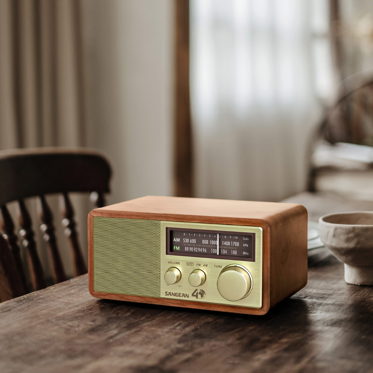 WR-11SE AM / FM Wooden Cabinet Radio│SANGEAN Electronics