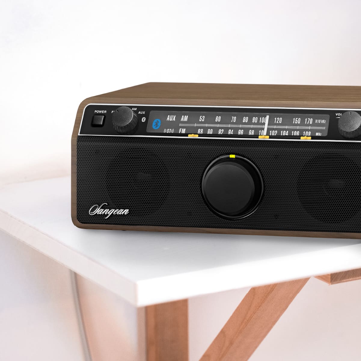 WR-12BT AM/FM/AUX Wooden Cabinet Radio│SANGEAN Electronics
