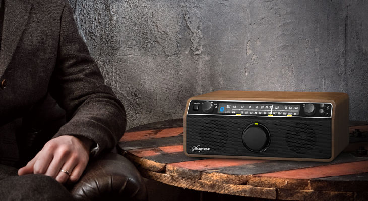 WR-12BT AM/FM/AUX Wooden Cabinet Radio│SANGEAN Electronics