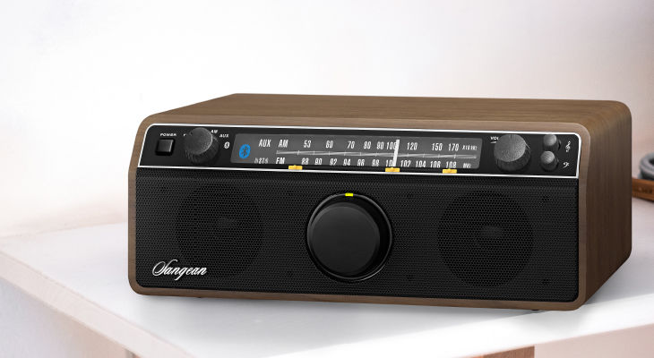 WR-12BT AM/FM/AUX Wooden Cabinet Radio│SANGEAN Electronics