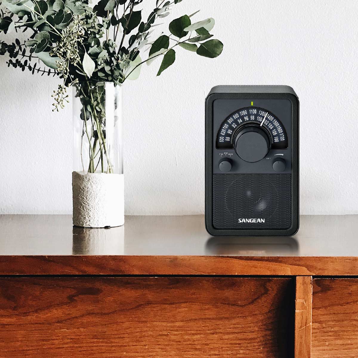 WR-15 AM / FM Wooden Cabinet Radio│SANGEAN Electronics