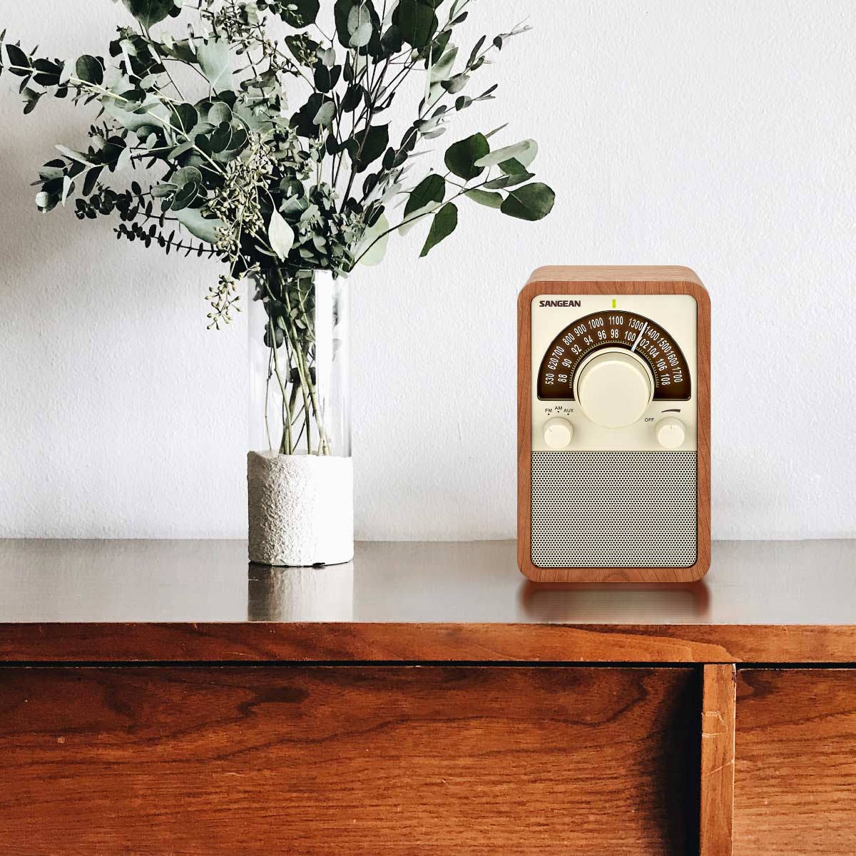 WR-15 AM / FM Wooden Cabinet Radio│SANGEAN Electronics