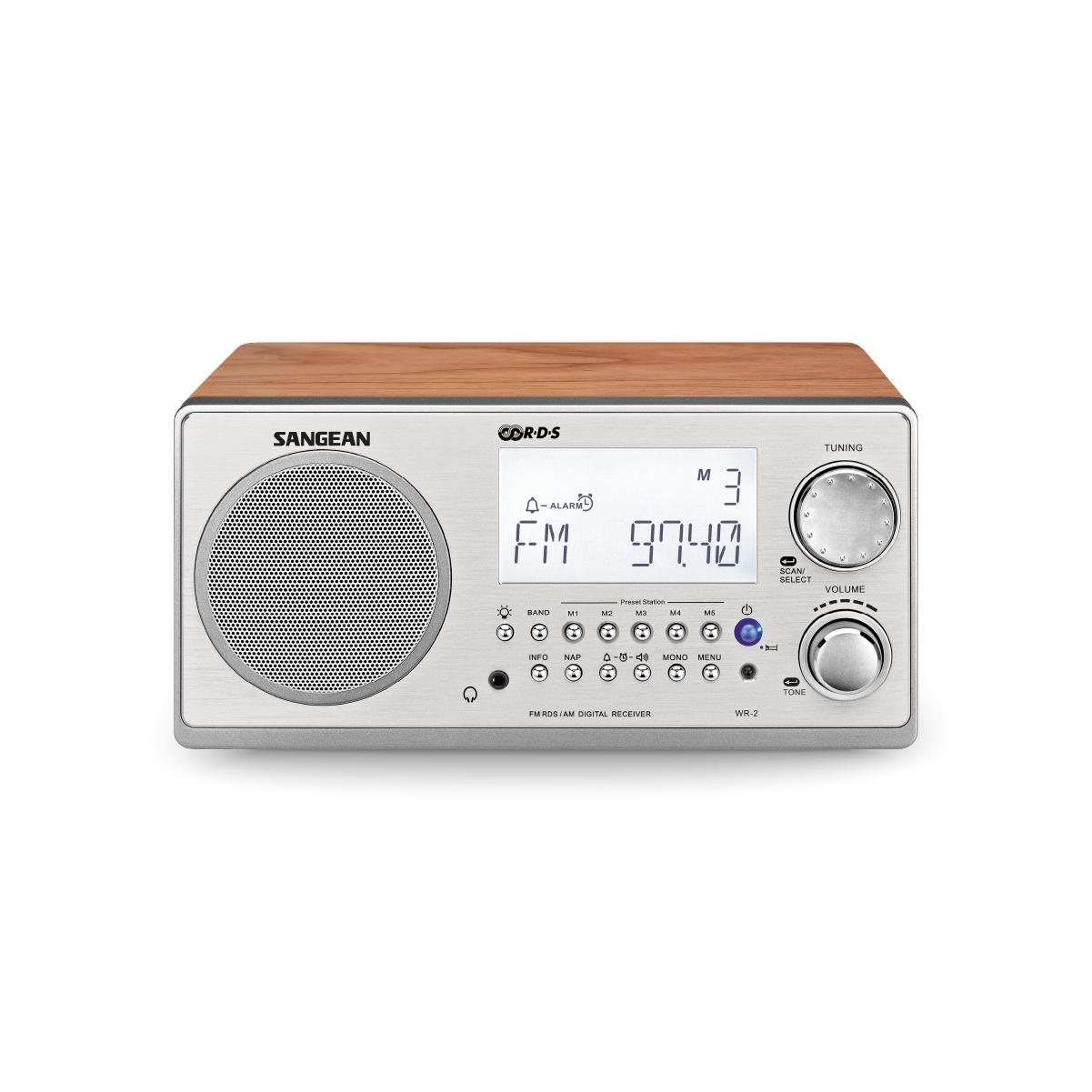 WR-2 AM / FM Wooden Cabinet Radio│SANGEAN Electronics