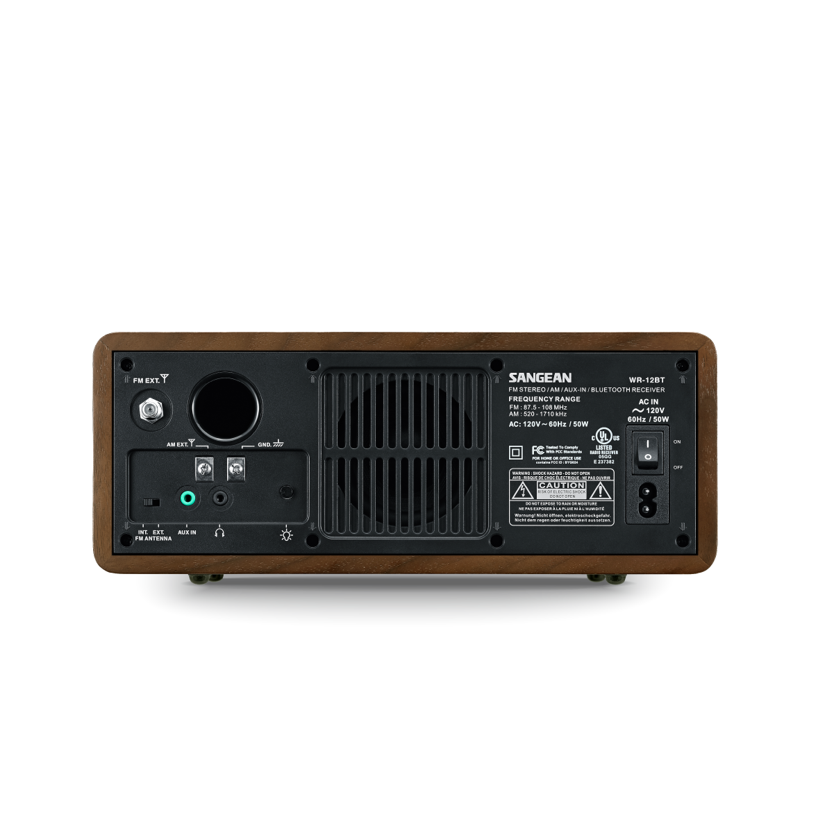 WR-12BT AM/FM/AUX Wooden Cabinet Radio│SANGEAN Electronics