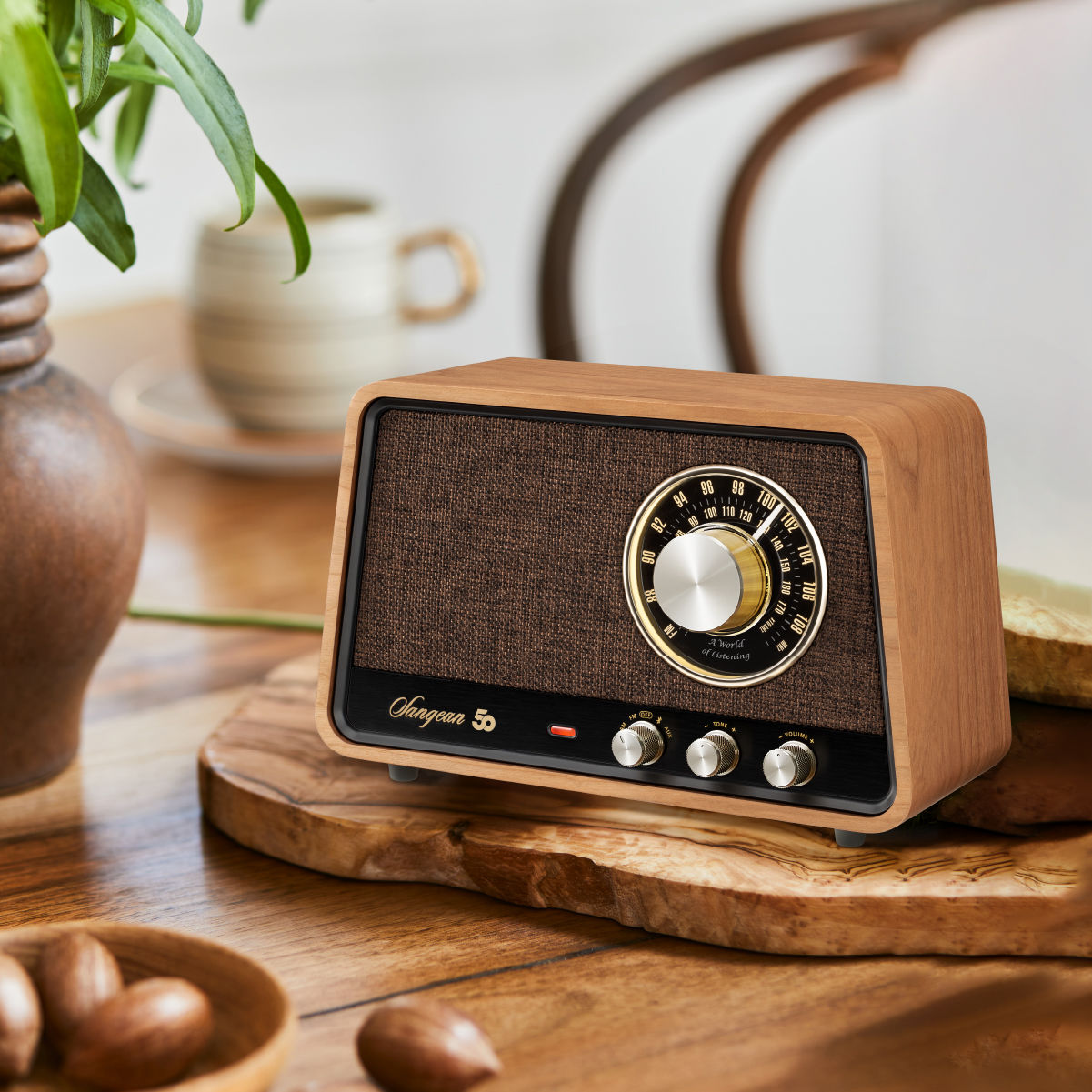 WR-55 Bluetooth / Premium Wooden Cabinet Radio│SANGEAN Electronics
