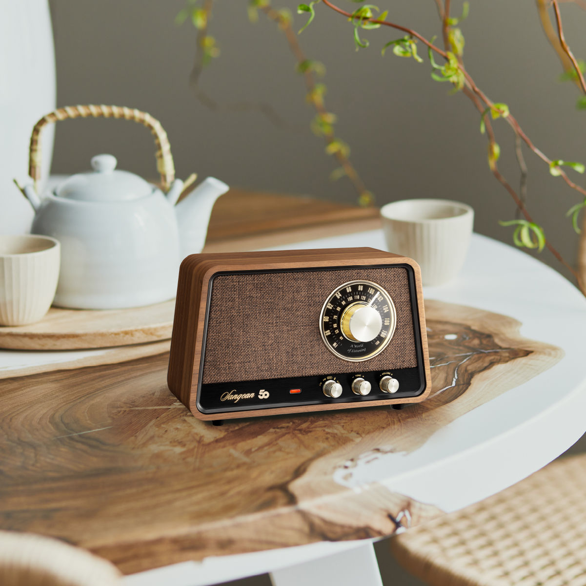 WR-101 Bluetooth / Premium Wooden Cabinet Radio│SANGEAN Electronics