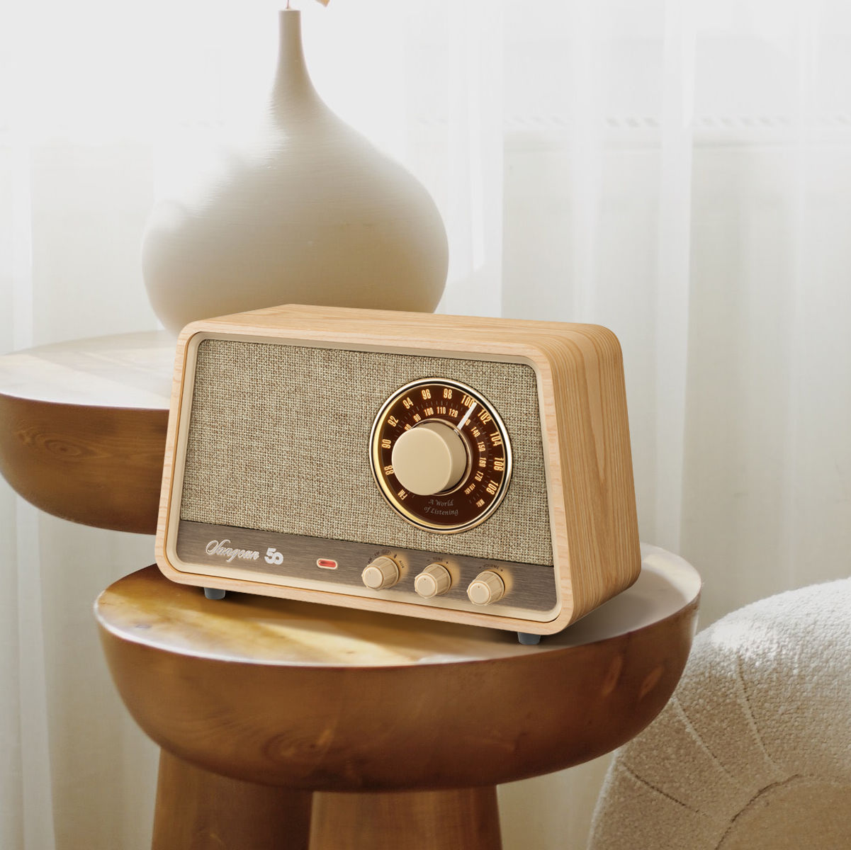 WR-101 Bluetooth / Premium Wooden Cabinet Radio│SANGEAN Electronics