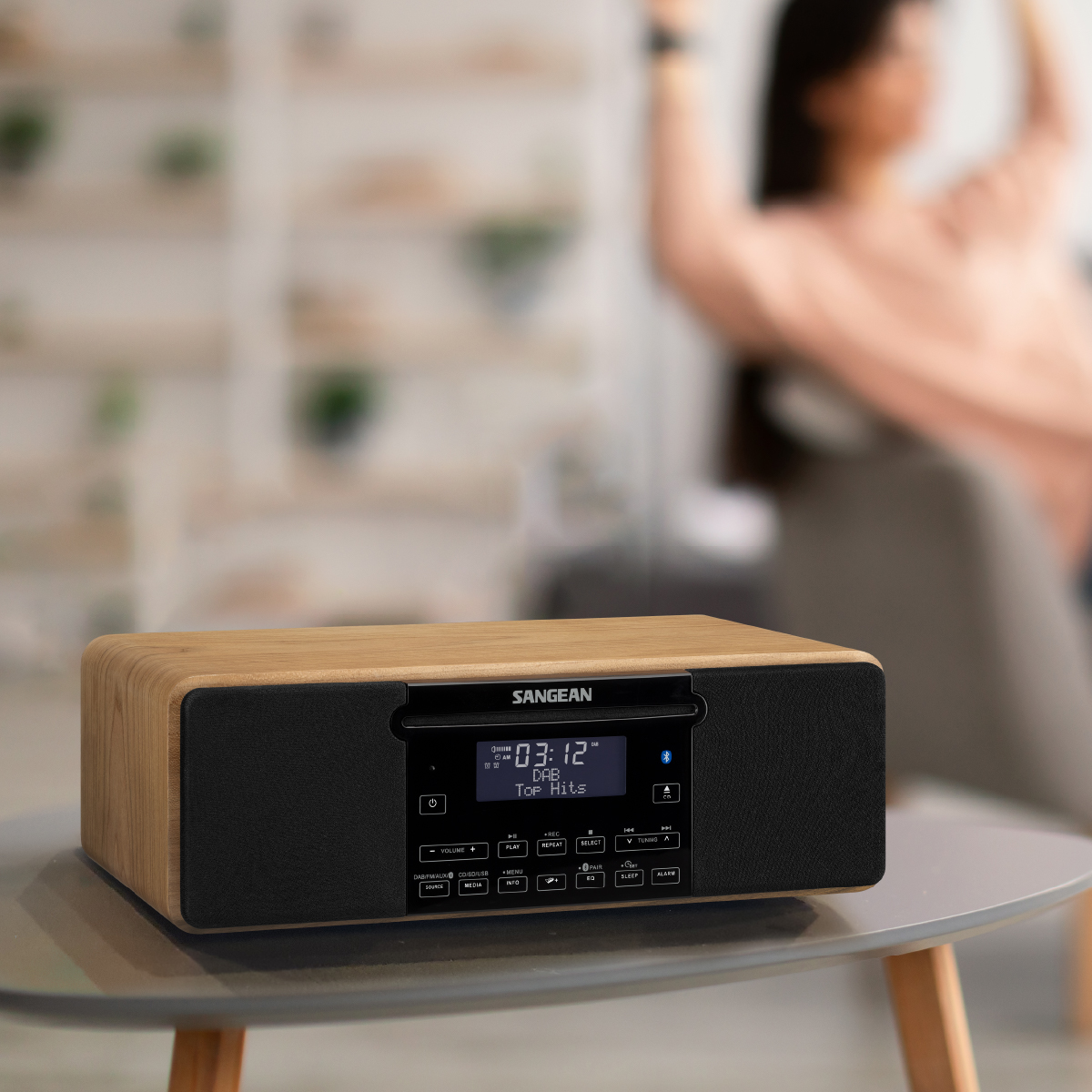 DDR-53BT DAB+/FM/USB木質音箱收音機│山進電子