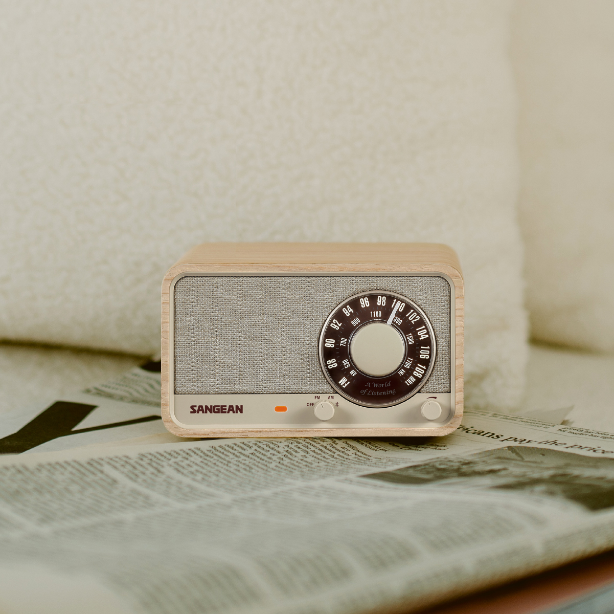 WR-8 AM / FM / Bluetooth Wooden Cabinet Radio│SANGEAN Electronics